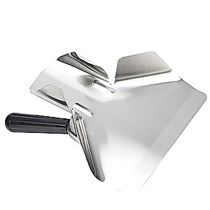 Multifunctional Kitchen Thickened Stainless Steel French Fries Shovel French Fries Bagging Spoon, Open Design For Easy Access Surface Non Slip Detachable Seamless One Piece Durable