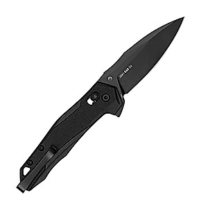 Kershaw Monitor Folding Pocket Knife, 3 Inch Black Blade with D2 Steel, DuraLock Locking Mechanism, Pocketclip
