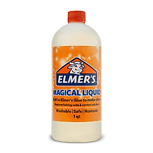 Elmer's Slime Activator Magical Liquid Slime Activator Solution, Updated Formula for Twice as Much Slime, (1 Quart)