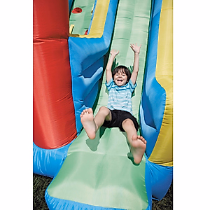 Little Tikes Giant Inflatable Slide Bouncer with Heavy Duty Bouncer, Multicolor, Model: