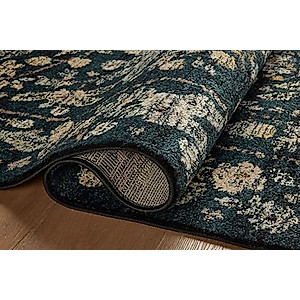 Loloi Rifle Paper Co. x Laurel Navy 9'-2" x 12'-2" Area Rug