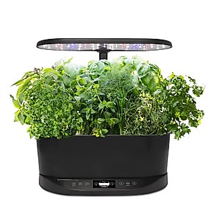 AeroGarden Bounty Basic - Indoor Garden with LED Grow Light, Black