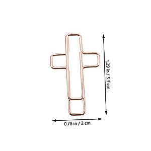 STOBOK 500 pcs Shape Exquisite School Bible Ornaments Organizer Small Metal Paperclips Bookmark Ticket Office Invitation Portable Creative Paper File Party Reading Files Modeling Book