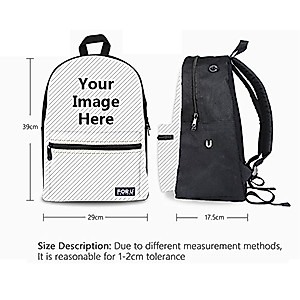 Bigcardesigns Cool Wolf Canvas Bookbag School Laptop Backpack for Men Boys