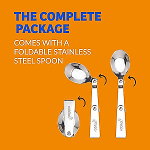 Rabitat MEALMATE MAX Vacuum Insulated Food Jar | Stainless Steel Food Jar for Kids (MEALMATE MAX 700ml, Shyguy)