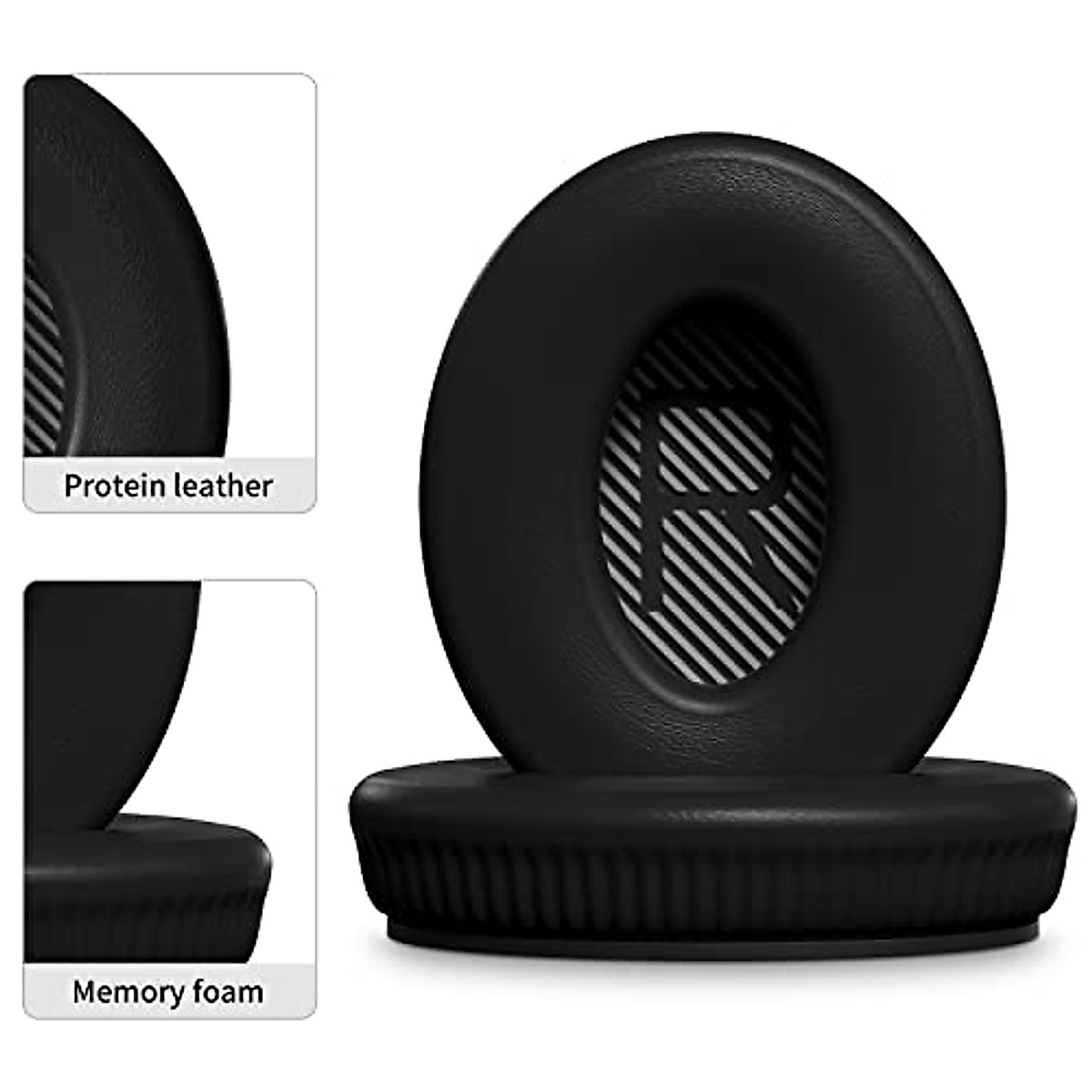 Suoman Replacement Earpads Cushions for Bose QuietComfort 35 (QC35) & Quiet Comfort 35 II, [Noise Isolation Memory Foam] [More Soft Comfortable] Replacement Earpads for for Bose QuietComfort 35 (QC35)