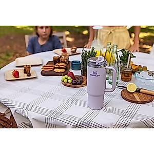 Stanley Quencher H2.0 FlowState Stainless Steel Vacuum Insulated Tumbler with Lid and Straw for Water, Iced Tea or Coffee, Smoothie and More, Orchid, 30 oz