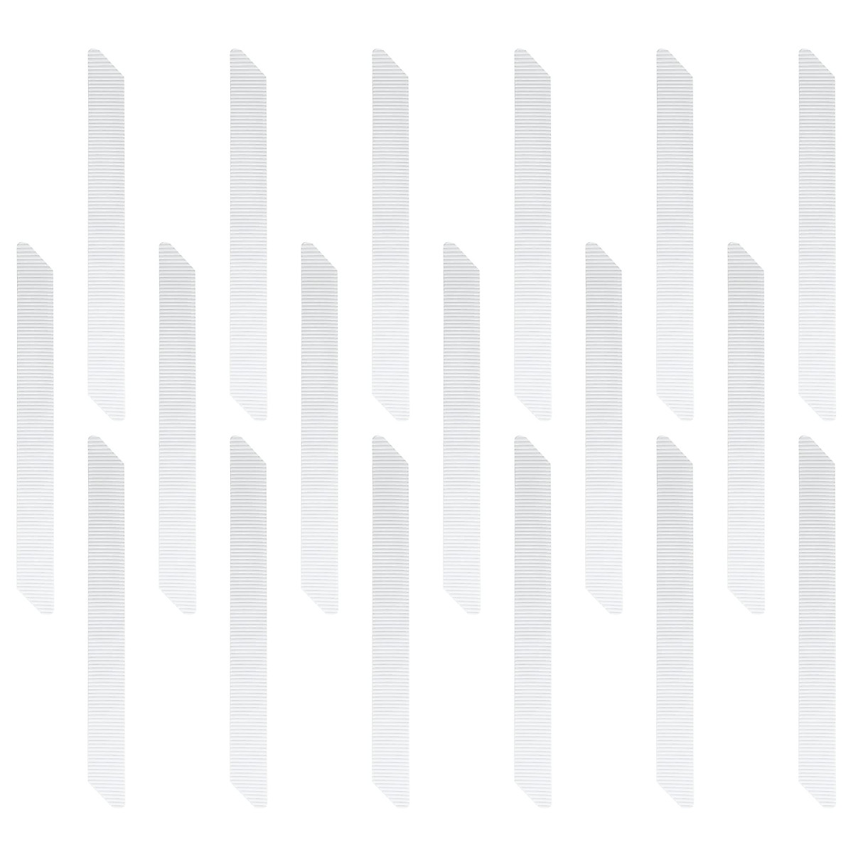 Duck Brand Adhesive Tub Tread Strips, 0.75 x 8.5-Inch Each, 18 Pack, White (663138)