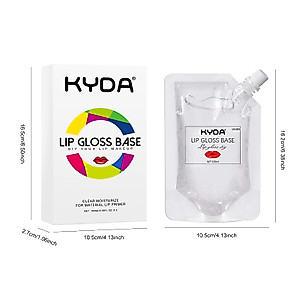 KYDA 200ML Moisturize Lip Gloss Base,Lip Gloss Base Oil Material Lip Makeup Primers, Non-Stick Lipstick Primer Lip Gloss Base for DIY Handmade Lip Balms Lip Gloss-200g