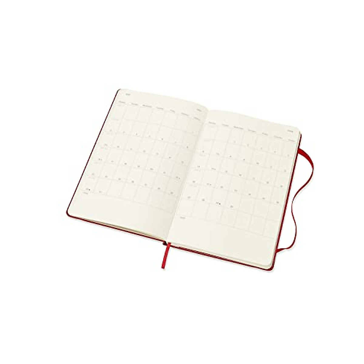 Moleskine Classic 12 Month 2022 Weekly Planner, Hard Cover, Large (5" x 8.25"), Scarlet Red