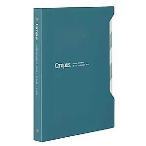 Kokuyo Campus Slide Binder with 5 Tab Dividers, Middle Type, B5, 26 Holes, Up to 100 Sheets, Navy Blue, Japan Import (RU-P337DB)