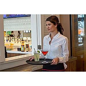 Cambro (1400CT110) 14" Round Fiberglass Bar Tray - Camtread® [Case of 12]