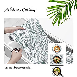 Jersow Shelf Liner Non Slip, Non Adhesive Drawer Liner, Waterproof Shelf Liners for Kitchen Cabinets, Drawer, Fridge, Wire Shelving, Pantry, Under Sink, Bathroom-12 X 20FT, Heavy Duty(Green)