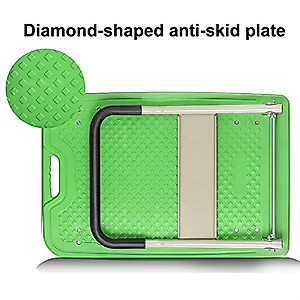 Generic Hand cart,Multi-Functional Platform Truck on Wheels,with Metal Foldable Handle,Open Platform,for Bookstore Restaurant Moving cart (Color : Mute Model, Size : 90 * 60 * 86cm)