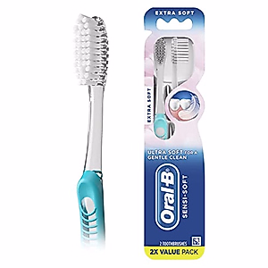Oral-B, SensiSoft Toothbrushes Ultra Soft, 2 Count