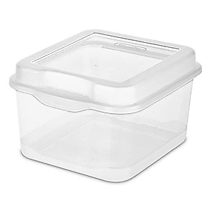 Sterilite 18038612 Flip Top, Clear, 12 count Set of 2 (24 Pack)