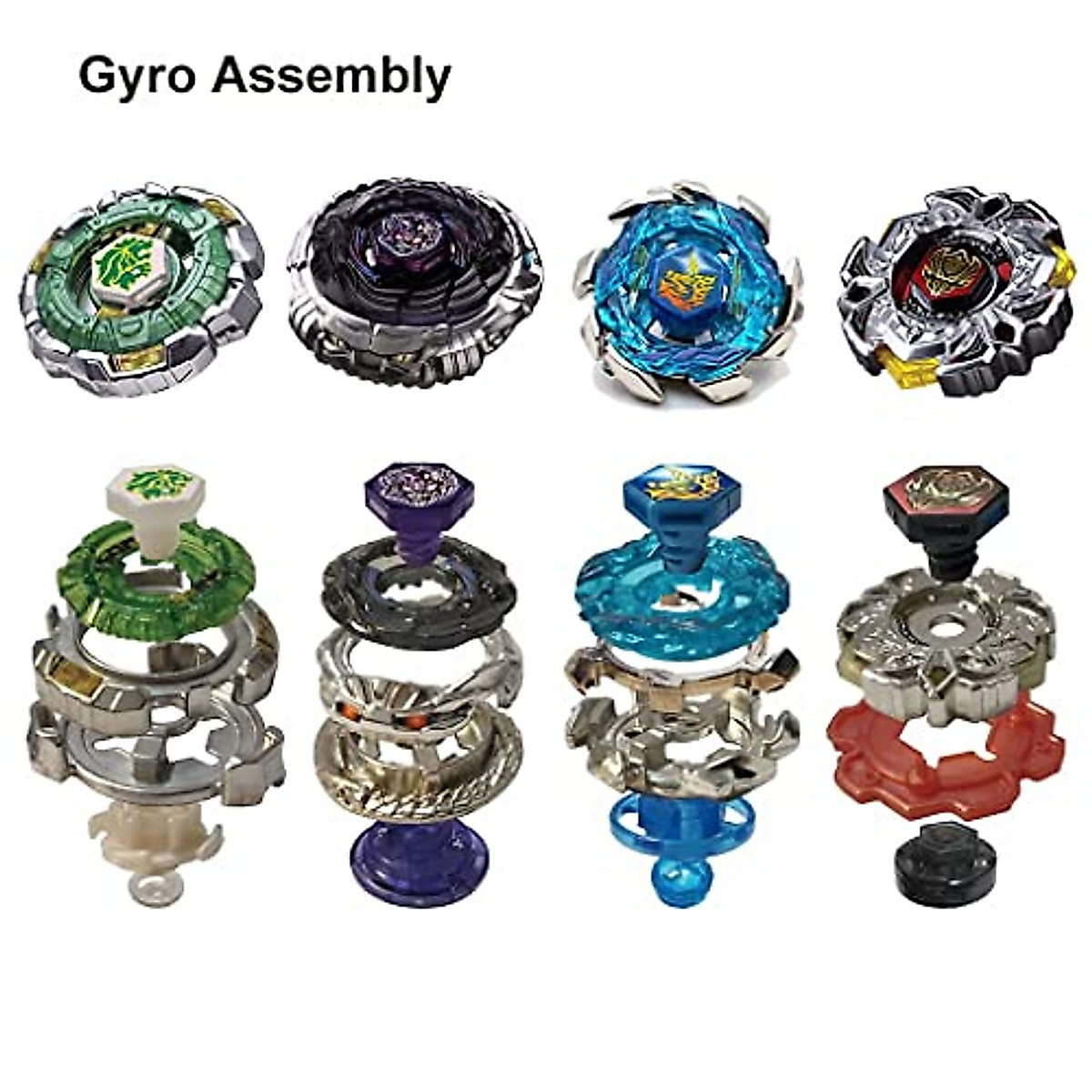 Burst Battle Metal Fusion Turbo Evolution Set with 4D Launcher Set Toys for Prime Boys Pegasus Battling Top