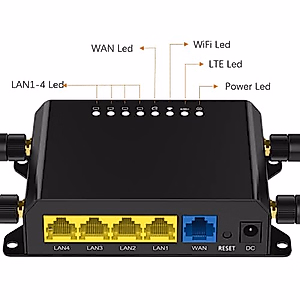 300Mbps 4G LTE Modem Wi-Fi Wireless Router for RVs and Mobile Homes – Strong Signal, USB Port, SIM Card Slot, and External Antennas for USA/Canada/Mexico