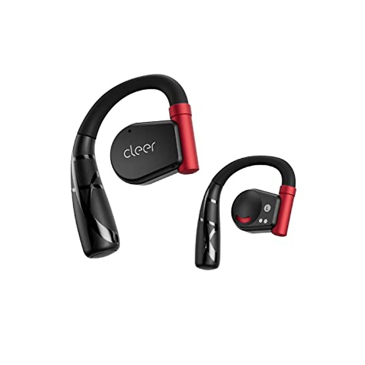 Cleer Audio ARC II Sport Bluetooth 5.3, Open Ear Headphones for Android & iPhone, Wireless Earbuds, 35hr Battery Life, IPX5 Water Resistant, Dual 16.3mm Drivers with Multipoint Connectivity Black