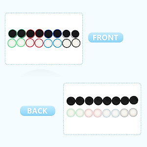 SOLUSTRE 16 Pcs Button Cap Joystick Thumb Grip Cap Handgrip Gaming Stand Qgrips Joystick Caps for Game Machine Silicone Grips Thumb Grips Thumb Stick Cover Handle Cover Shine
