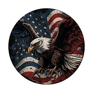 American Eagle Patriotic American Flag PopSockets Adhesive PopGrip