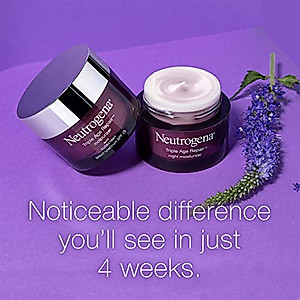 Neutrogena Triple Age Repair Anti-Aging Daily Facial Moisturizer with SPF 25 Sunscreen & Vitamin C, Firming Face & Neck Cream for Dark Spots with Glycerin & Shea Butter, 1.7 Ounce