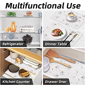 DwellAid Shelf Liner for Kitchen Cabinets 12in x10ft Non Adhesive Kitchen Drawer Liner, Waterproof Shelf Liner Durable Anti-Slip for Kitchen Cabinets Shelf Liners for Kitchen Cabinets