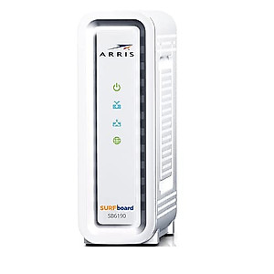 ARRIS Surfboard SB6190 32x8 DOCSIS 3.0 Cable Modem with 1.4 Gbps Download and 262 Upload Speeds, White (Non-Retail Packaging) (Renewed)