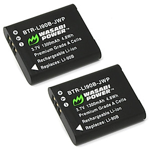 Wasabi Power Battery (2-Pack) and USB-C Dual Charger for Ricoh DB-110 and Ricoh GR III, GR IIIx, Theta X, WG-6, G900