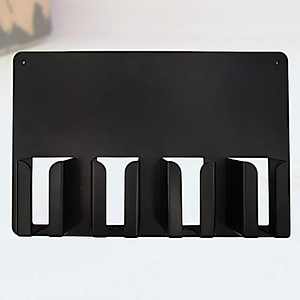 Minkissy Hair Clipper Holder Organizer Wall Mounted Hair Brush Comb Hairdressing Tool Storage Rack Shelf Container for Home Shop 31X20X6cm