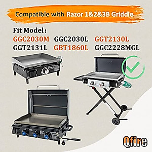 Qfire 24 Pack Small Griddle Drip Grease Cup Liners Compatible with 1 Burner & 2 Burner Razor Griddles,GGC2030M/GGT2160M/GGC2228MG Razor Griddle Grease Liner Accessories(Small Size)