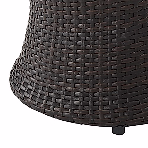Christopher Knight Home Adriana Outdoor Wicker Accent Table, Multibrown
