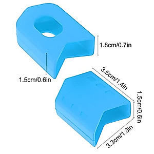 01 02 015 Bicycle Crank Arm Protector Cover, Safe Durable Wear‑Resistant Silicone 4pcs Bike Crankset Protective Caps Practical for Road Bike for Bicycle(Blue)