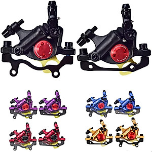 SONAU 1 Pair Front & Rear HB100 MTB Bike Hydraulic Disc Brake Calipers Road Bicycle Line Pulling Brake Clamp