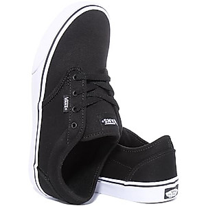 Vans Low-Top Sneakers, Canvas/Black/Black, 3 US Unisex Little Kid