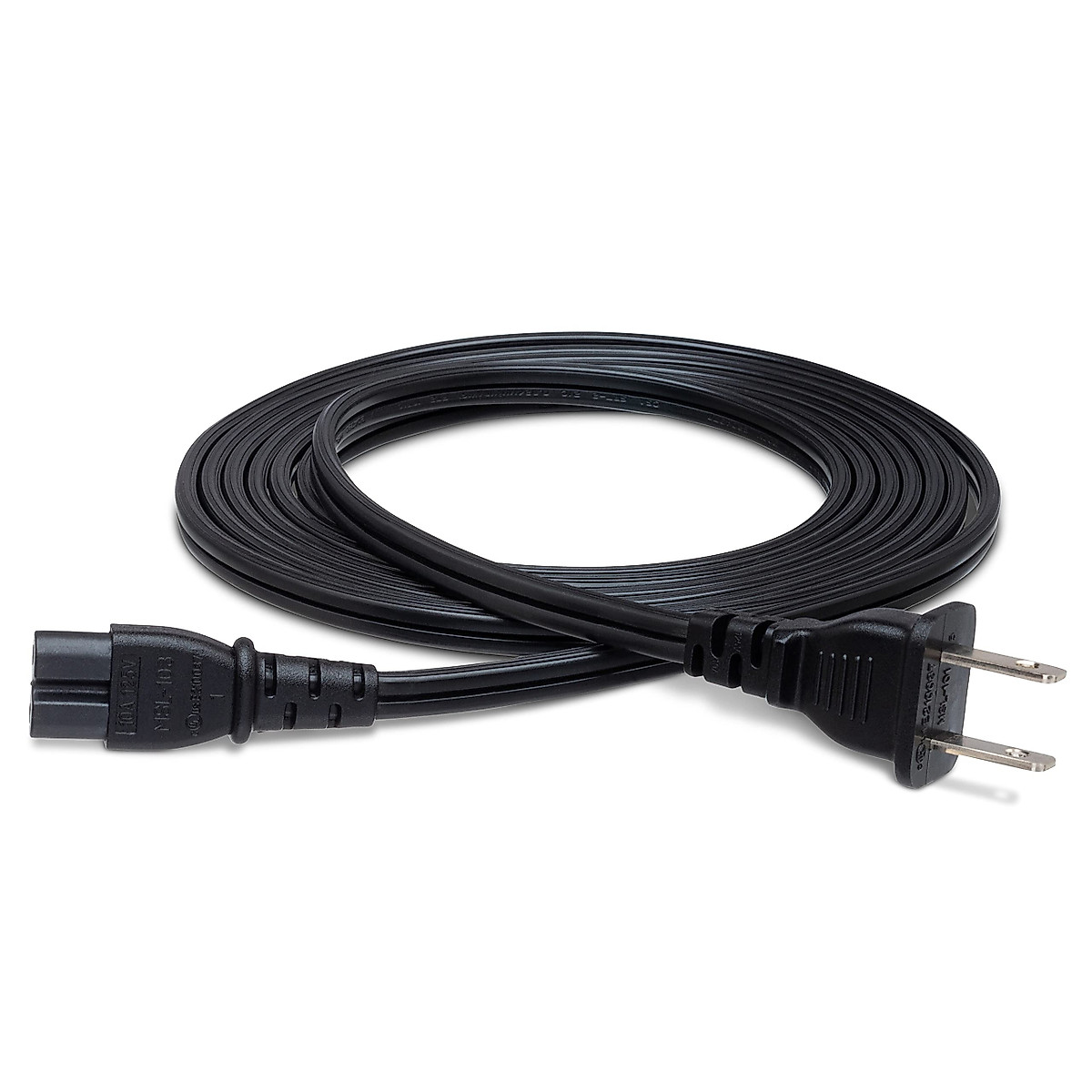 Hosa PWP-426 IEC C7 to NEMA 1-15P Power Cord, 8 Feet