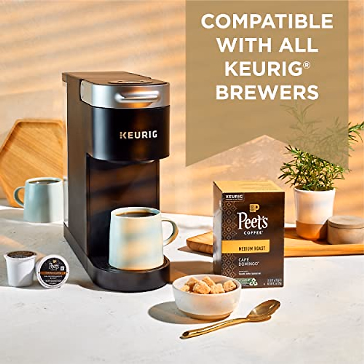 Peet's Coffee, Dark Roast K-Cup Pods for Keurig Brewers - Major Dickason's Blend 10 Count (1 Box of 10 K-Cup Pods)