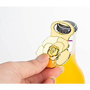 24 Packs Rose Flower Shape Bottle Openers for Wedding Favors to Guests, Bridal Shower Party Gifts, Souvenirs or Decorations for Guests