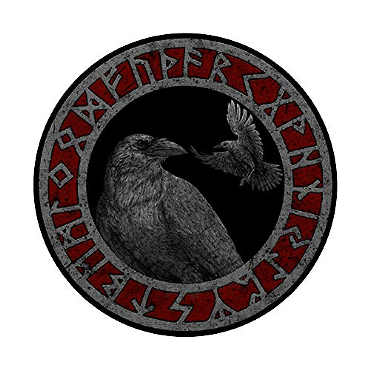 Viking Norse Mythology Vegvisir Runes Odin's Huginn & Muninn PopSockets Swappable PopGrip