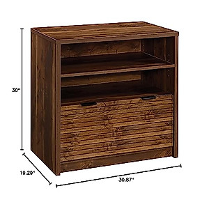 Sauder Harvey Park Lateral File, Grand Walnut Finish