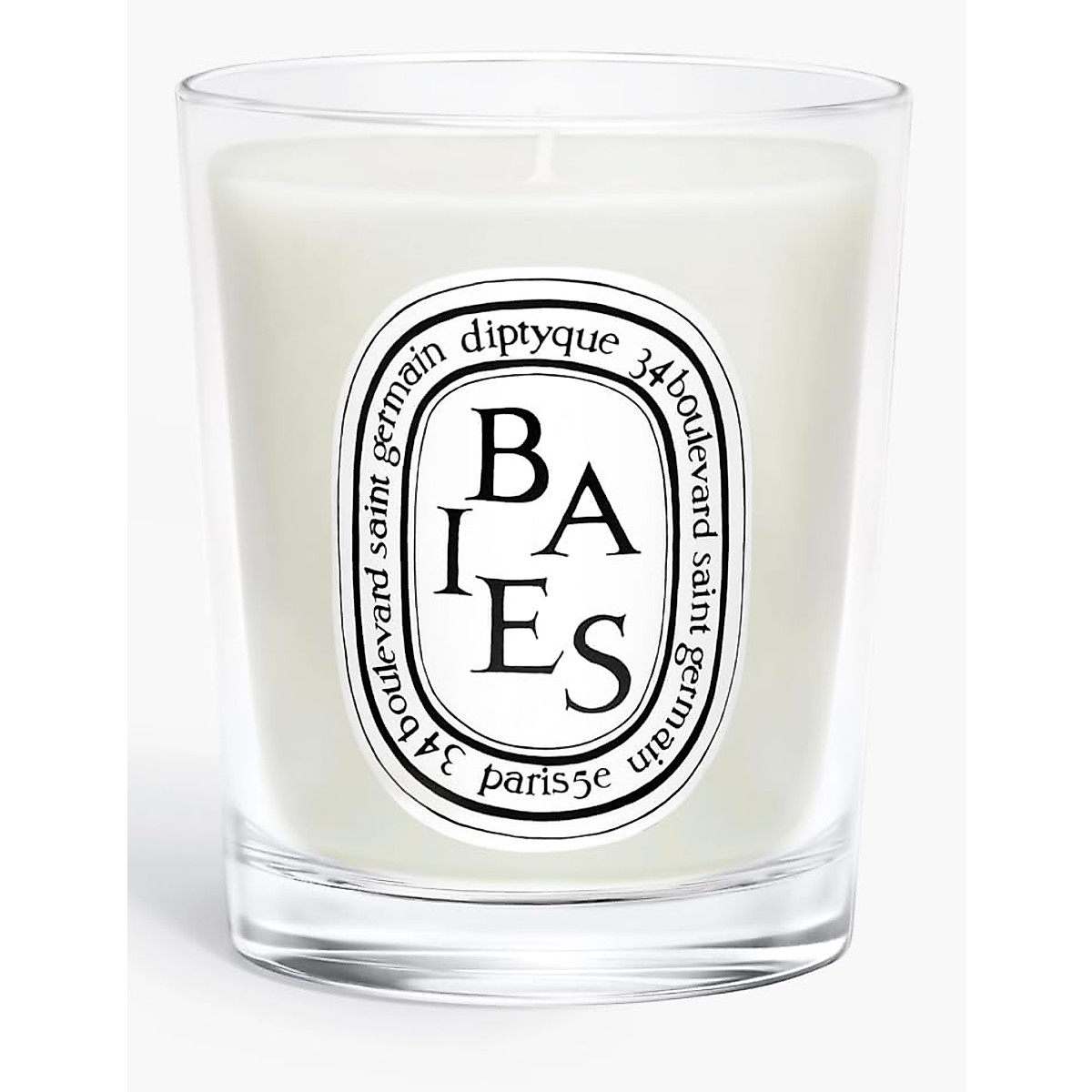 DIPTYQUE Baies Roses & Figuier Scented Candle 3 Piece Set 70 Grams Each Gift Boxed, White