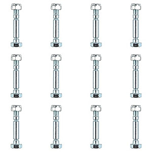 Multisland Two Stage Snow Blower Shear Pins Bolts and Nuts Set 303160355P / 303160355 Replacement Parts for PowerSmart Snow Blower(12 Pcs)