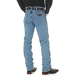 Wrangler Men's Premium Performance Cowboy Cut Slim Fit Jean, Stonewashed, 32W x 36L