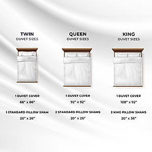 Tribeca Living King Duvet Cover Set, Plain Bed Set, Pintuck Microfiber, Wrinkle Resistant, Three Piece Set Includes One Duvet Cover and Two Sham Pillowcases, Sydney/Purple