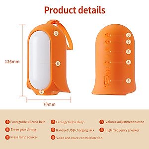 Adormiddot Portable White Noise Machine with Soothing Natural Sound Nursery Lamp Powered by USB. Sound Machine for Baby Sleeping,Office Privacy,Sleep Therapy