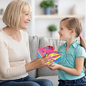 ZMLM Scratch Paper Easter Basket Stuffers - 160 Rainbow Art Crafts Notes Stocking Stuffers Party Favors for Kids Supplies Kit - Magic Scratch Cards Set Birthday Gifts Toys for Girls Boys Easter Crafts