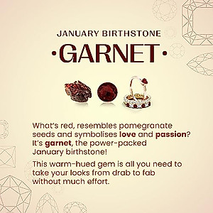 Angara Natural Garnet Solitaire Ring for Women in 14K Yellow Gold (Grade-A | Size-12x10mm) | January Birthstone Jewelry Gift for Her | Birthday | Wedding | Anniversary | Engagement