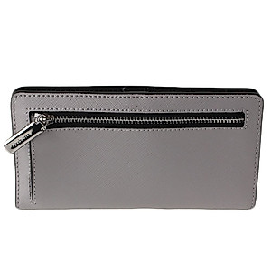 Kate Spade New York Kate Spade Staci Colorblock Large Slim Bifold Wallet in Nimbus Grey White Multi