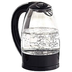 BELLA 7-Cup German Schott Glass Electric Kettle with 360 Removable Base