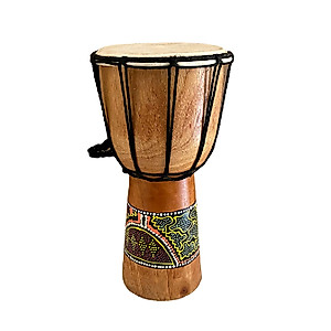 Djembe Drum Bongo Congo African Wood Drum - MED SIZE- 12" High - Professional Sound - NOT MADE IN CHINA